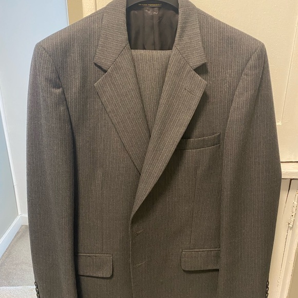 Suits & Blazers | Vtg Super 10s Grey Shadow Stripe Custom Suit | Poshmark